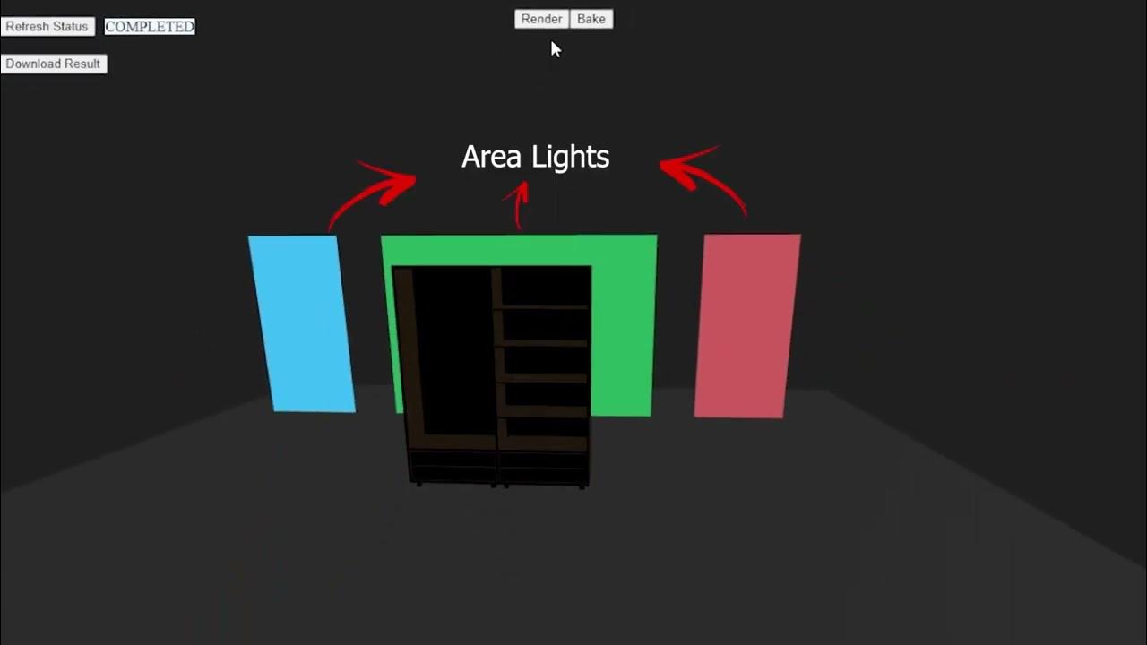 Three.js runtime baking demo result - YouTube