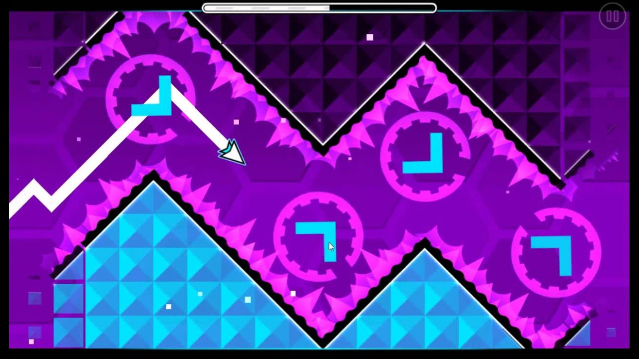 Geometry Dash-Blast Processing Ofiical 17 Level - YouTube