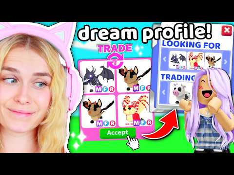 Trading Players Dream Pets From Profiles In Adopt Me..