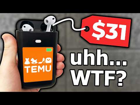$31 TEMU Power Bank has a built-in Phone AND AirPods…?