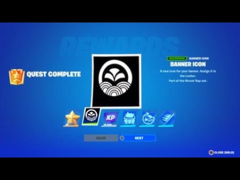 Fortnite C4S2: BANNER ICON (Part of the Street Rep set) - YouTube