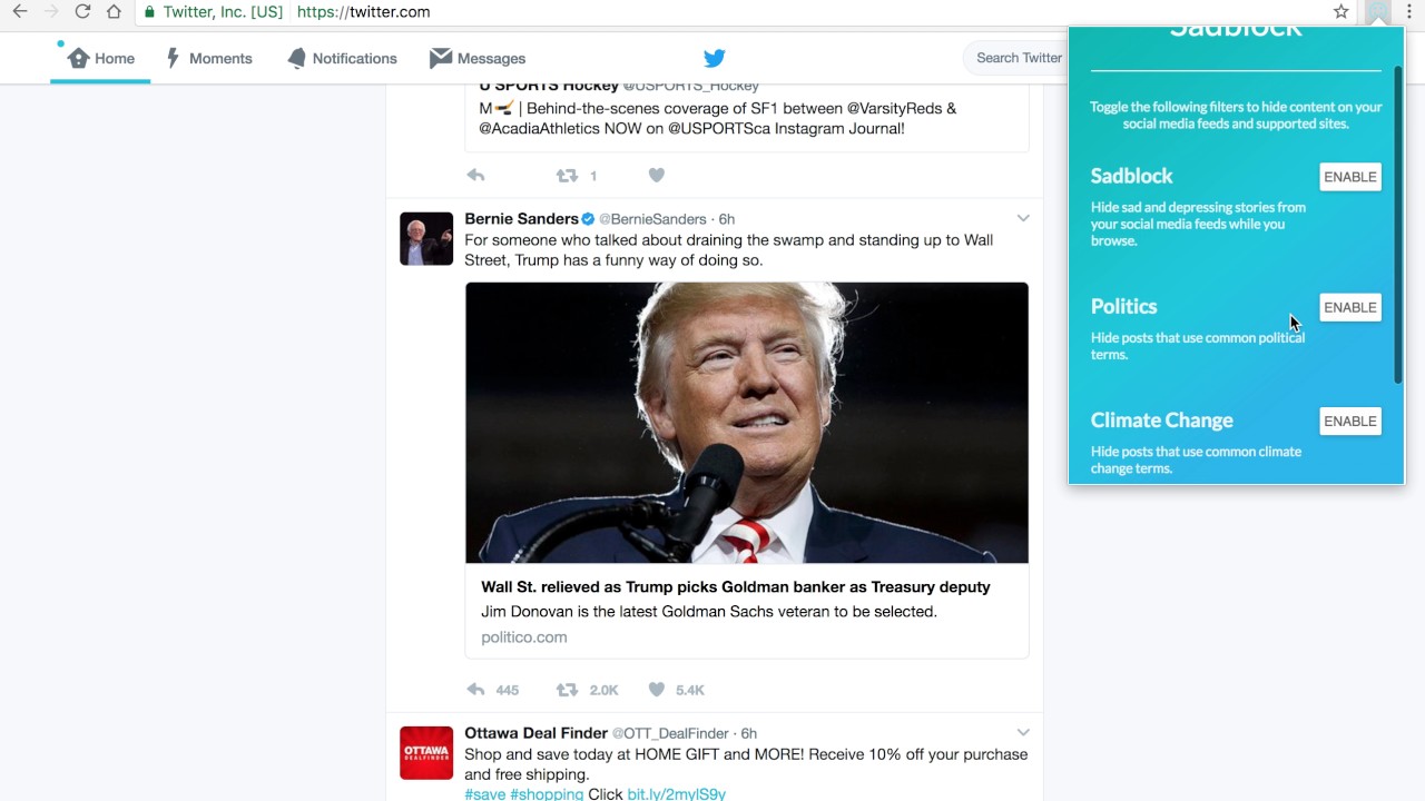 How to block political posts on Twitter? - YouTube