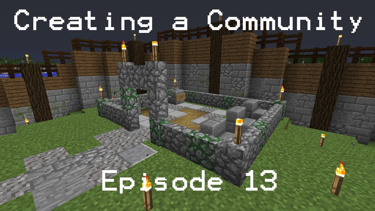 Minecraft - Creating a Community #13 - Paying our Respects - YouTube