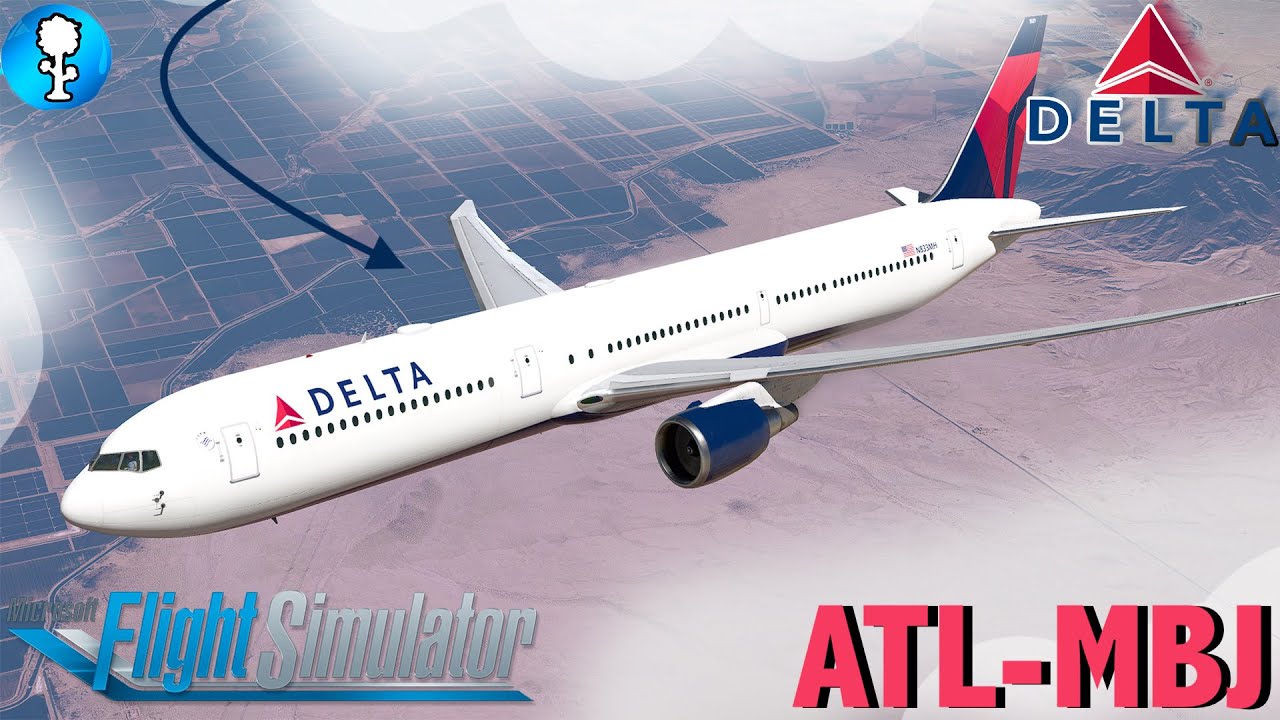 LIVE Delta Boeing 767-400 Atlanta to Montego Bay FULL FLIGHT ...