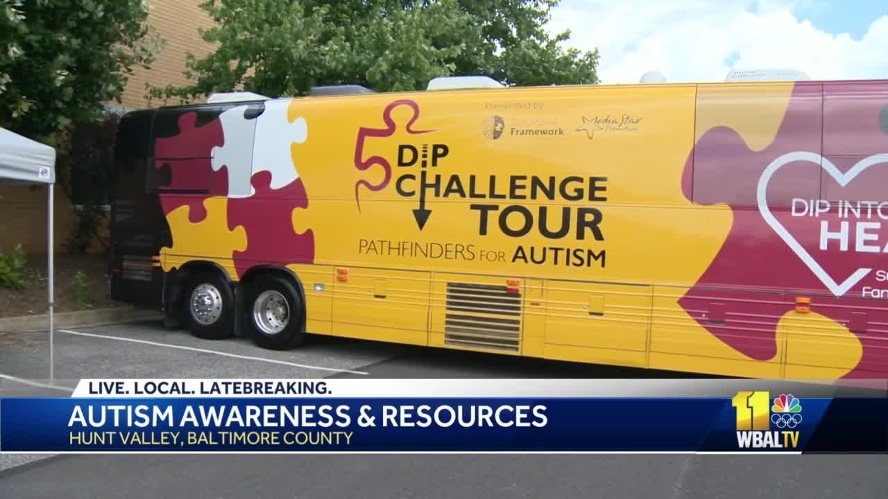 Pathfinders for Autism bus trip raises awareness - YouTube