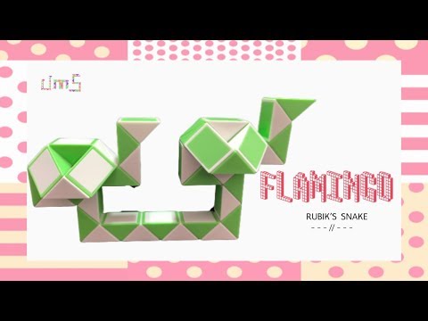 How to Rubik’s snake : FLAMINGO - Step by step & SLOW - YouTube