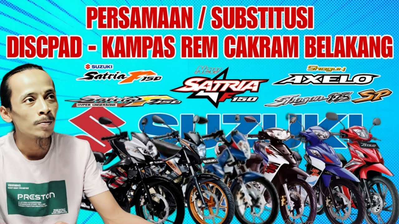 2023 SATRIA FU 150 !!! SUBTITUSI PERSAMAAN KAMPAS REM CAKRAM BELAKANG ...
