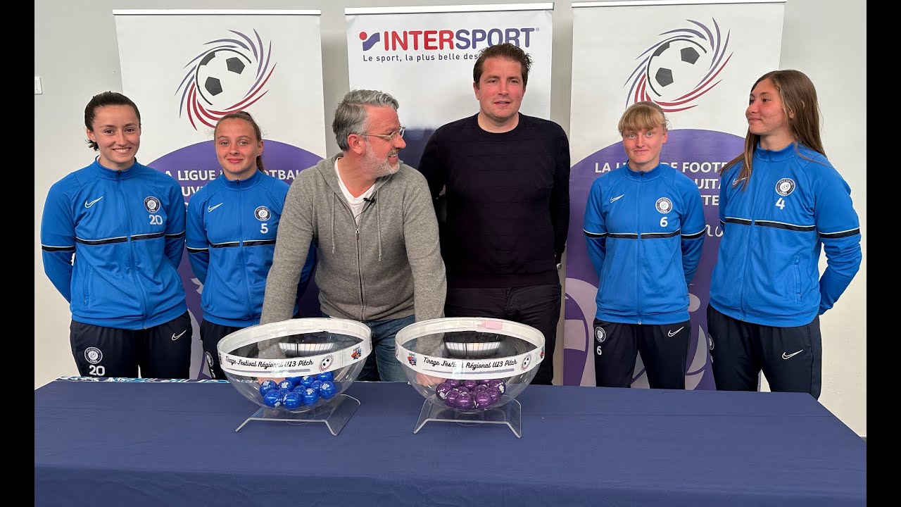 Tirage au sort du Festival Foot U13 Pitch avec Cédric Carrasso - YouTube