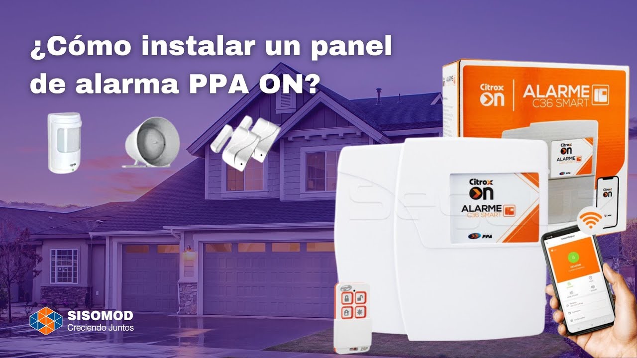 ¿Cómo instalar panel de alarma PPA ON? - YouTube