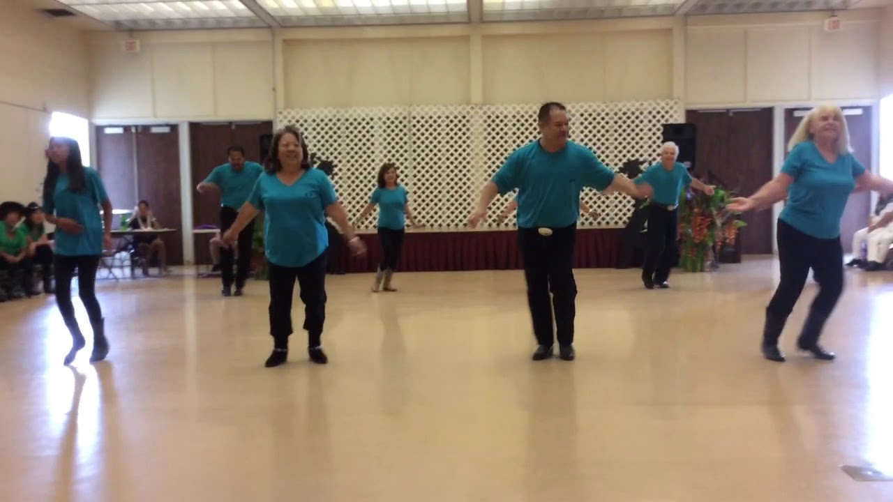 BACK IN TOWN Line Dance - 2019 Senior Line Dance Roundup - Kauai - YouTube