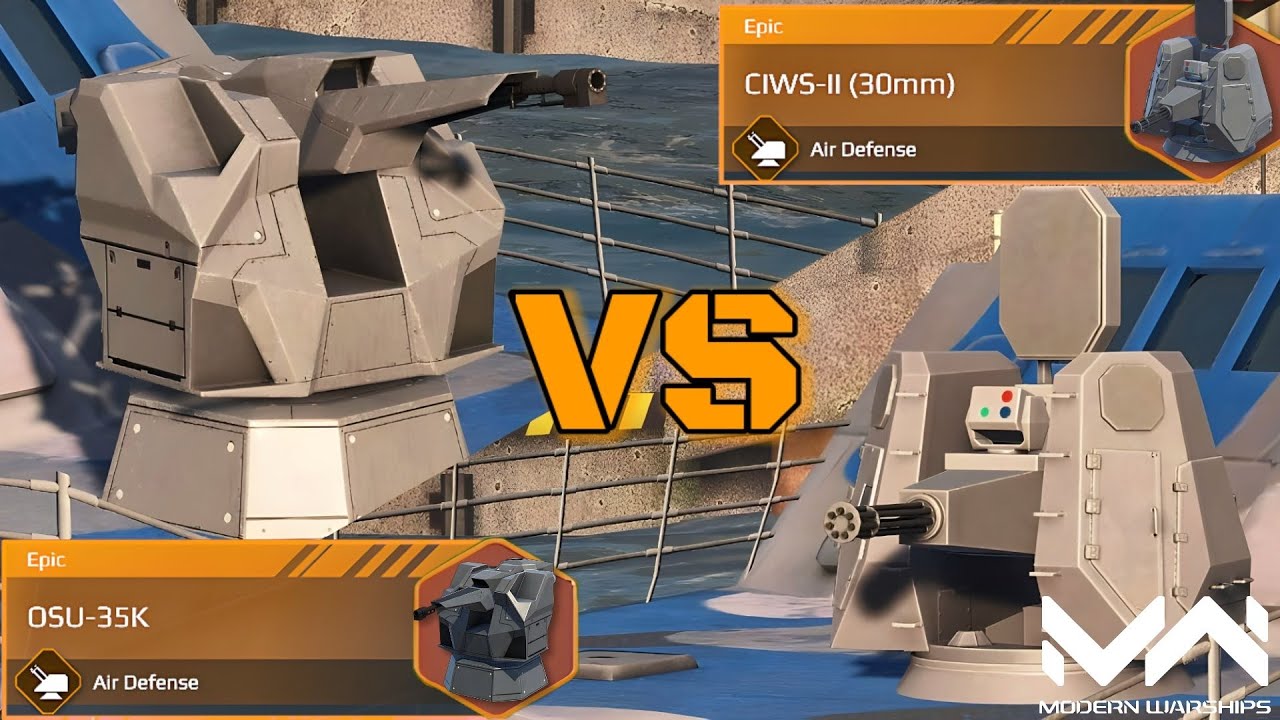 CIWS-II (30mm) VS OSU-35K | Epic Air Defense Comparison | Modern ...