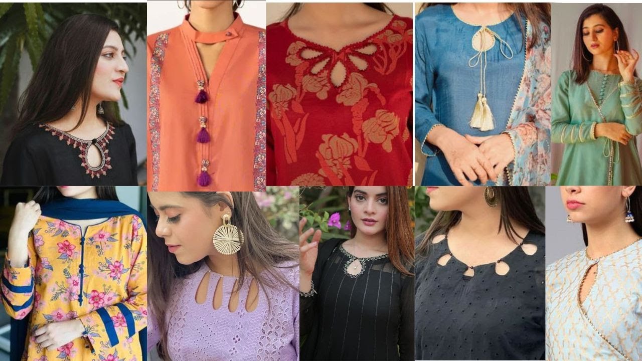 Top 40+ shirt neck design for girls | neck design | | shirt design ...
