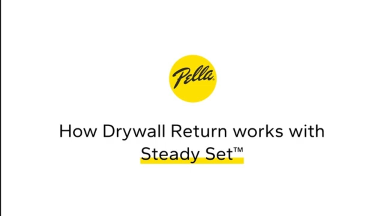 How Drywall Return Works with Steady Set - YouTube