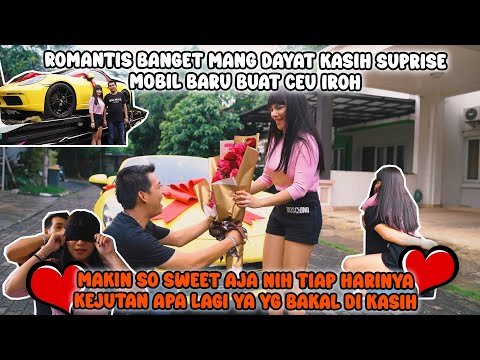 HEBOH BANGET MANG DAYAT KASIH SUPRISE MOBIL SPORTY BARU BUAT CEU IROH ! SELAMAT HARI KASIH SAYANG