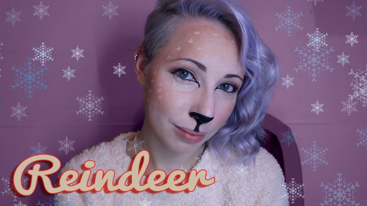 Reindeer Makeup Tutorial - YouTube