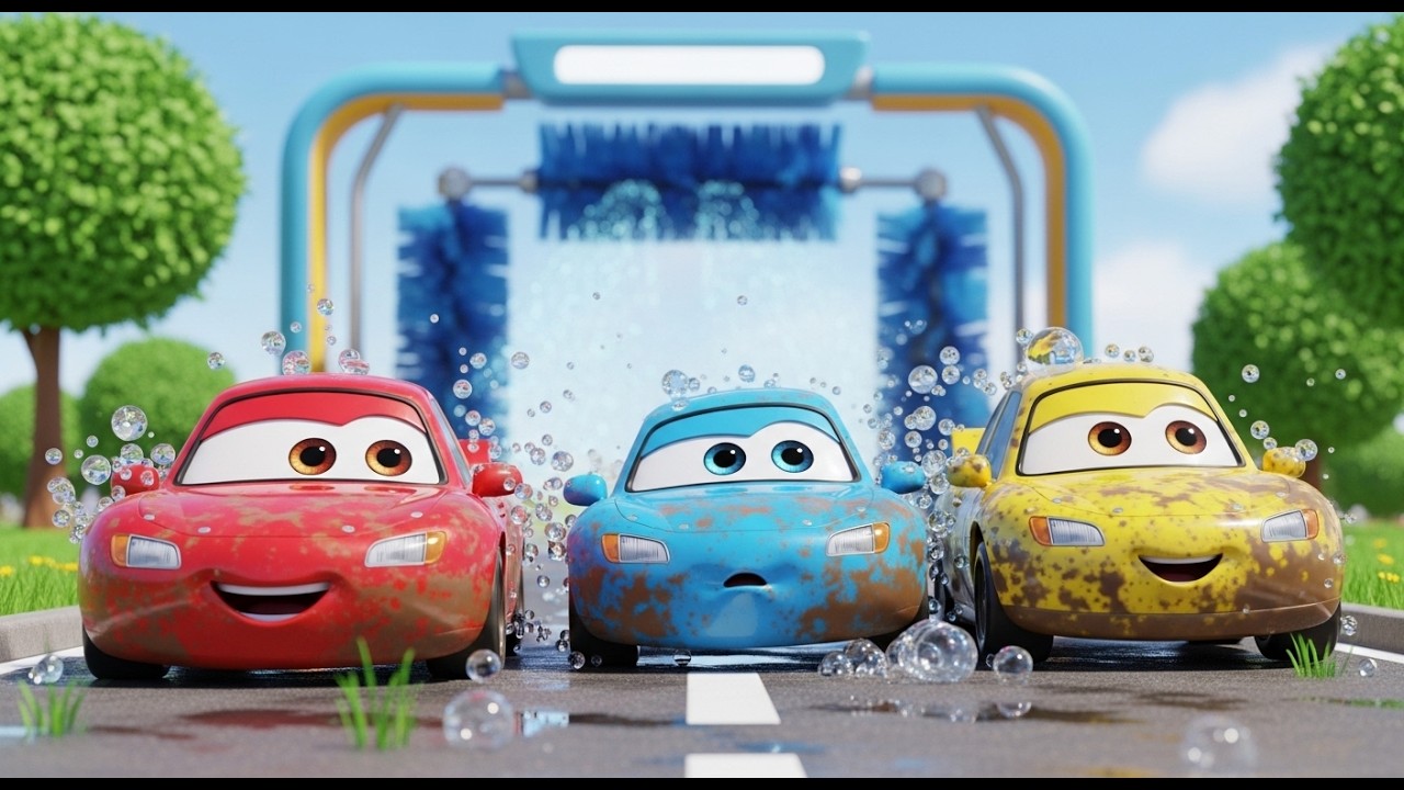 Muddy Cars Speed to the Car Wash Challenge | Fun Kids Vehicle Song 🚗🫧 ...