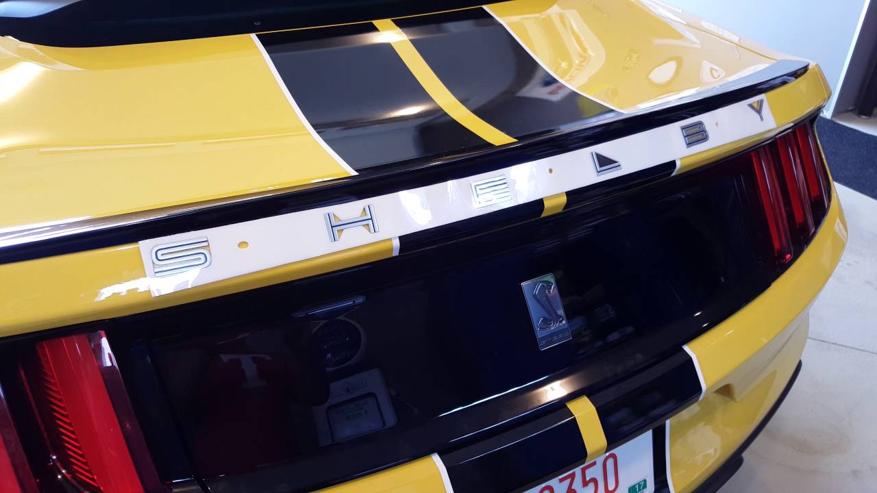 SHELBY GT350 DECK LID LETTERS INSTALL - YouTube