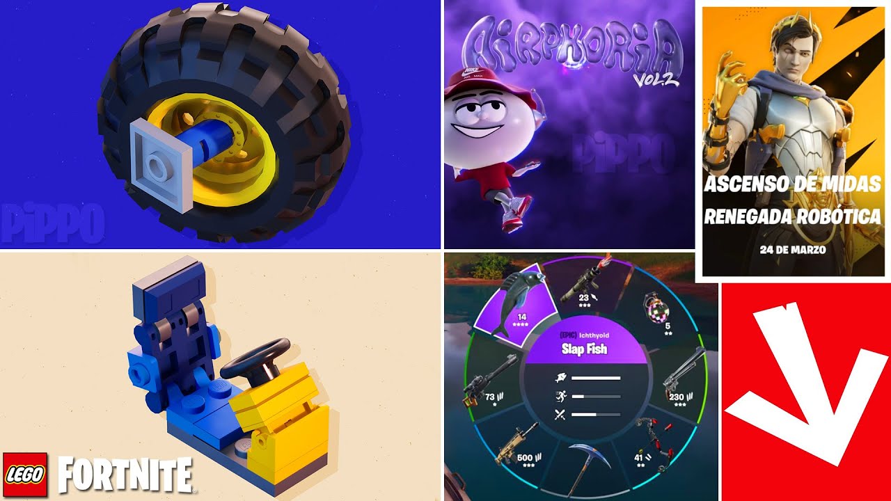 NIKE AIRPHORIA v2 | RUEDA, ASIENTO y VOLANTE LLEGAN A FORTNITE LEGO ...