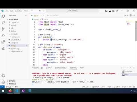 Introdução ao Flask - Aula 1, Parte 3 - YouTube