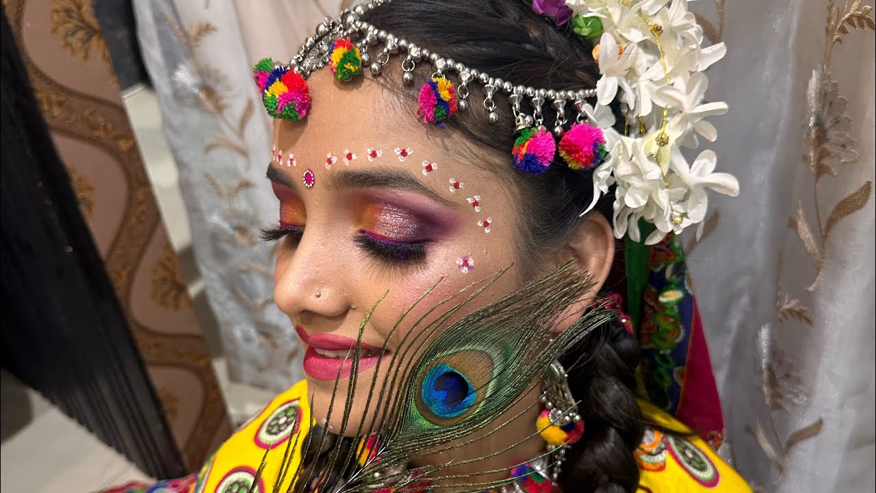 Makeup Tutorial- Making of radha look - YouTube