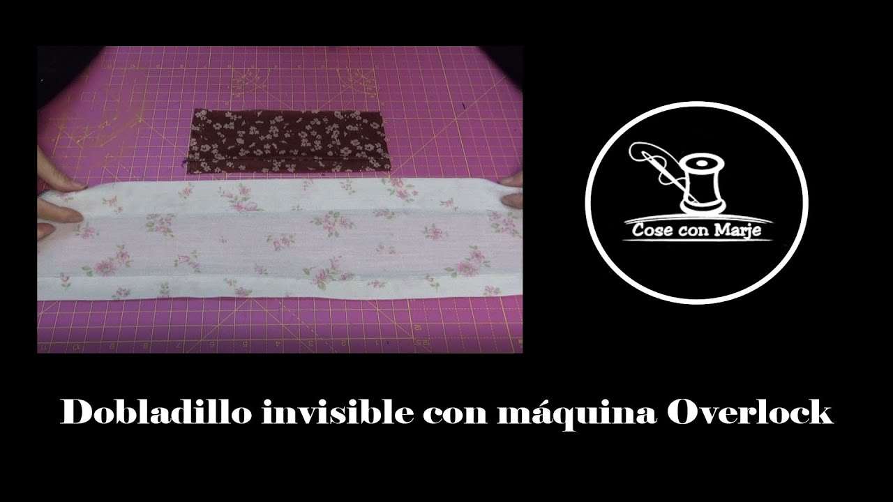 Dobladillo invisible con maquina overlock Tips de costura. - YouTube