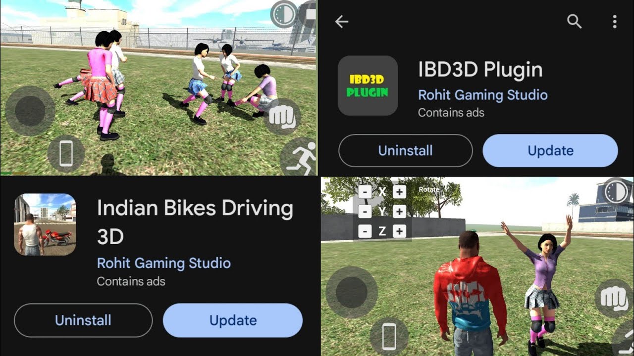 Dancing Girl Cheat Code+Ibd3d Plugin App New Update+Indian Bike Drive 3d New Update Today - YouTube