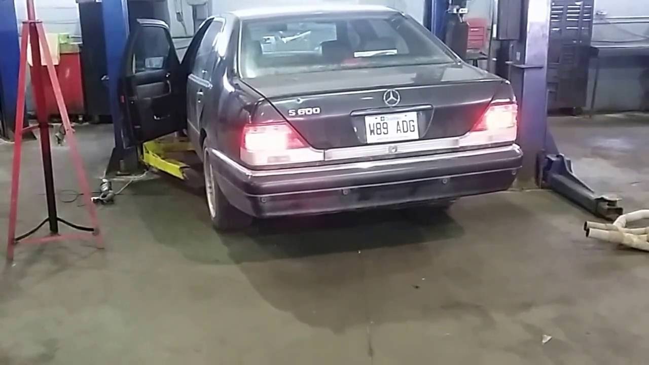 Mercedes-Benz V12 S600 - Exhaust sound straight pipe - pt.3 - YouTube