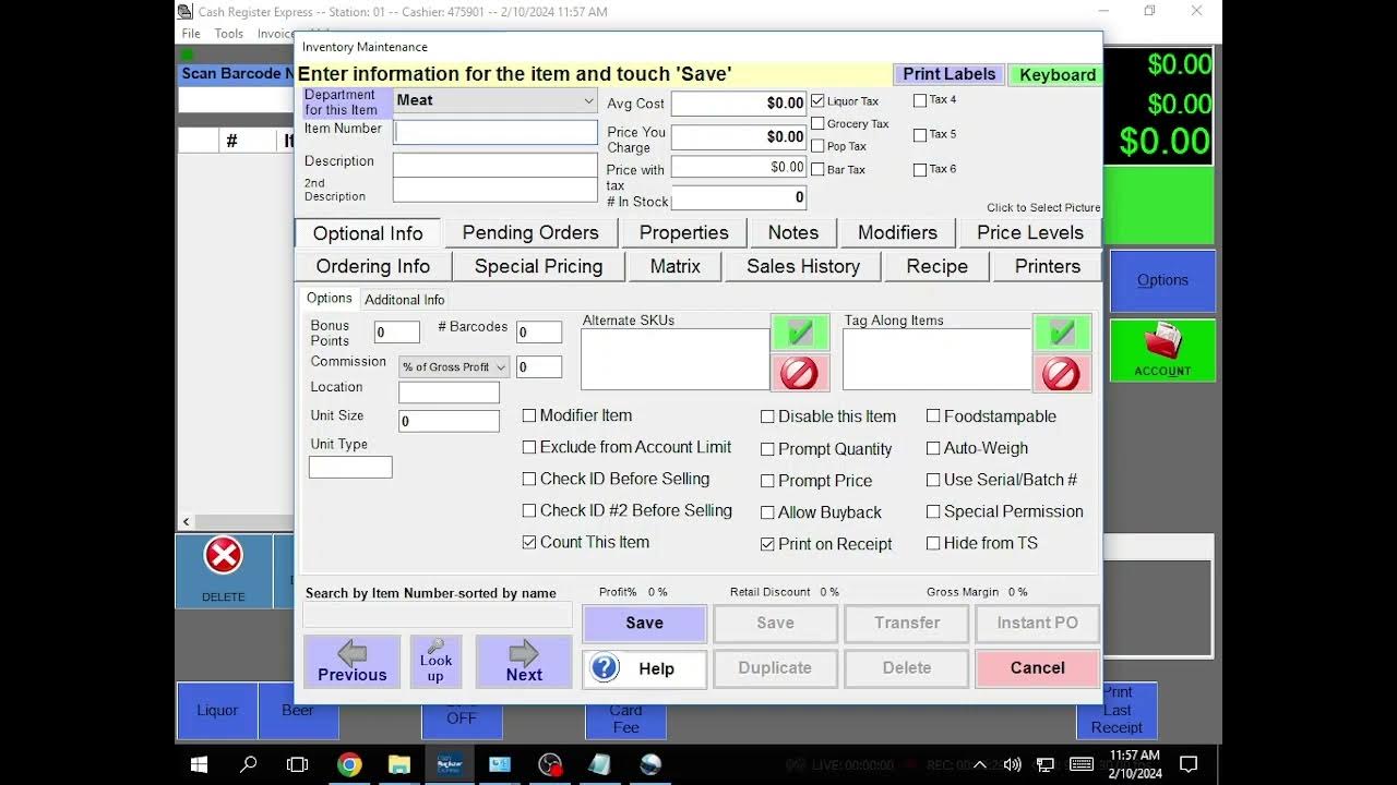 Cash Register Express How to Add Item - YouTube