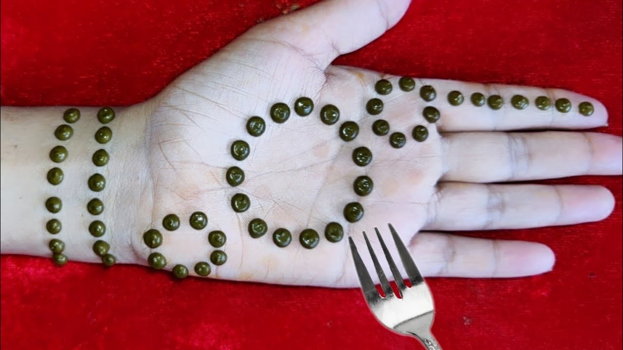 Most easy dot mehndi trick - Easy mehndi | mehndi designs | henna ...