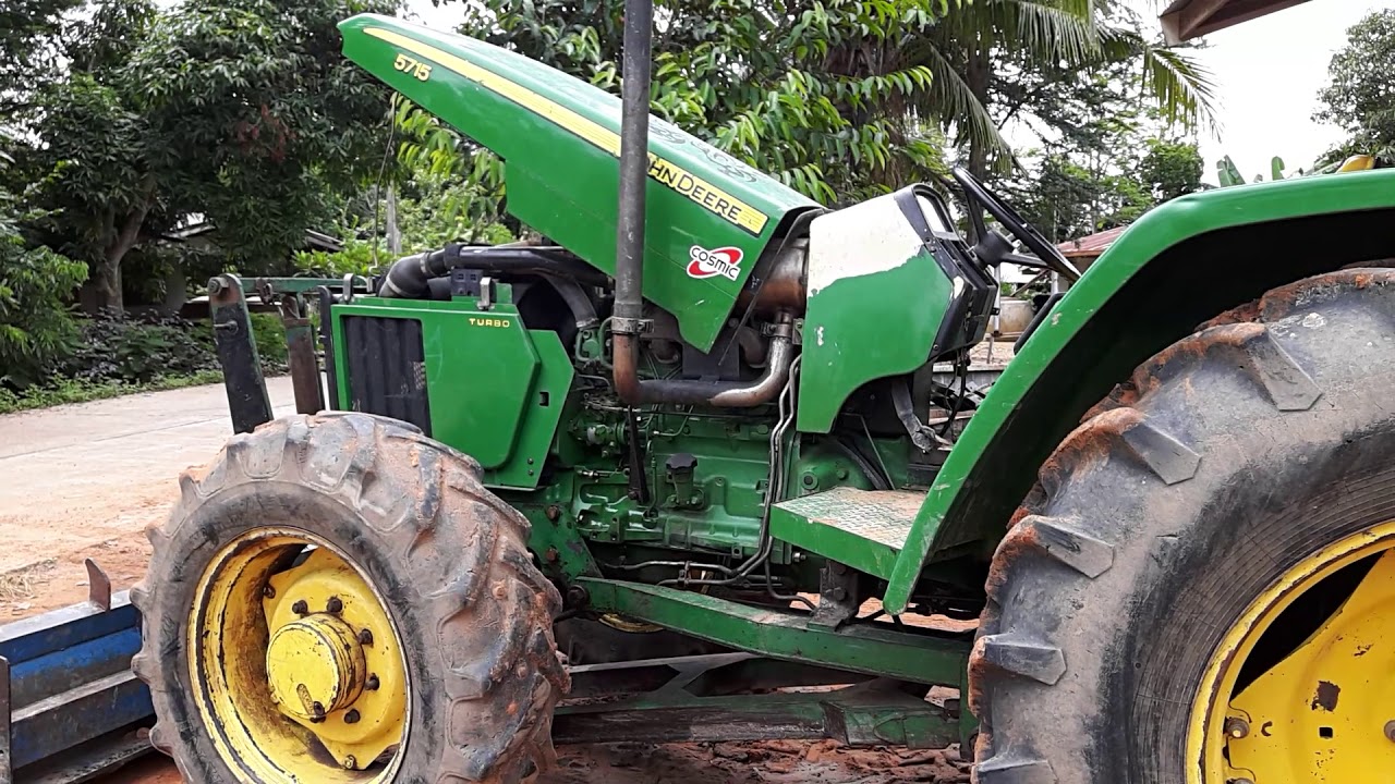รีวิว JOHN DEERE 5715 =90 hp TRACTOR ซื้อมา หกปี รุ่นนี้มีเทอร์โบ ครับ ...
