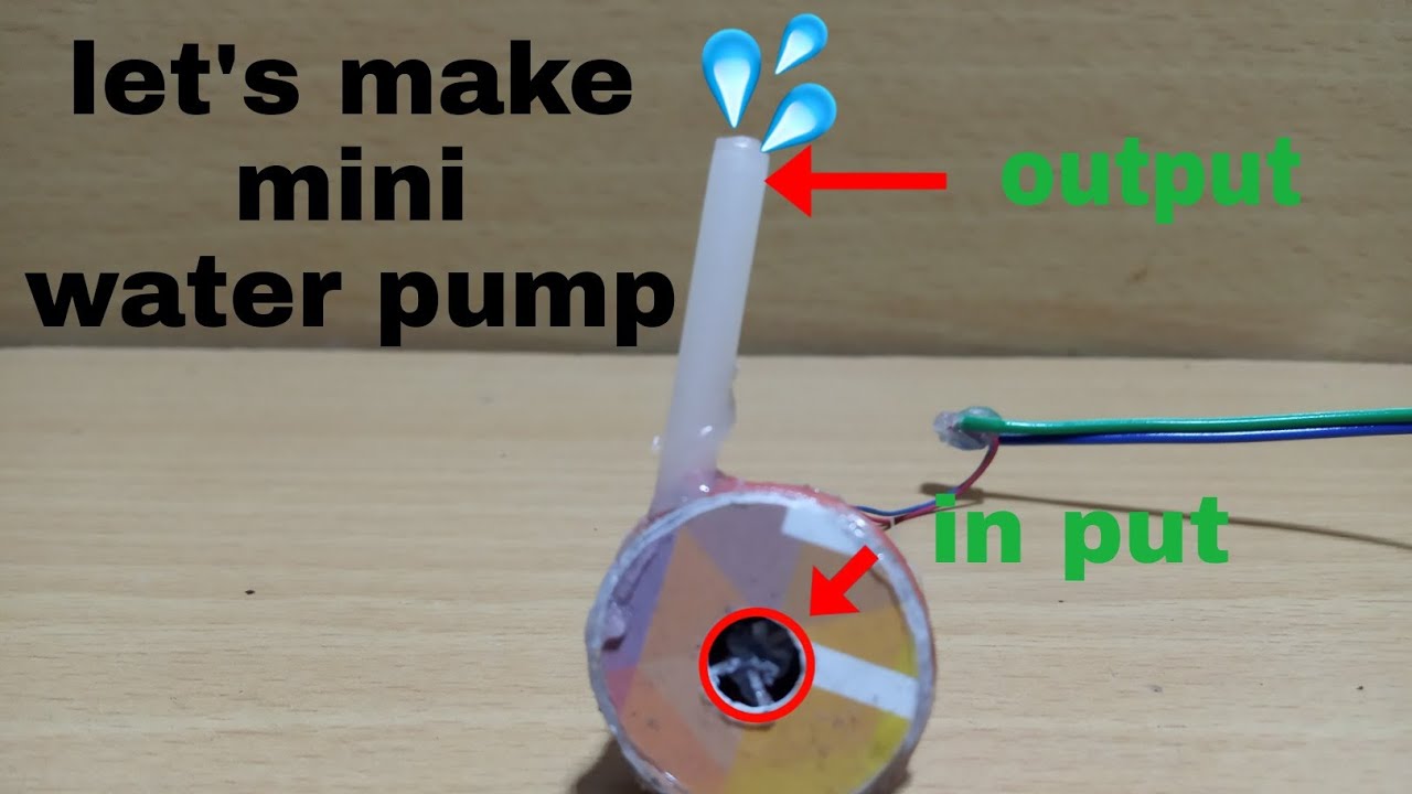 How To Make Mini Water Pump 💦 - YouTube
