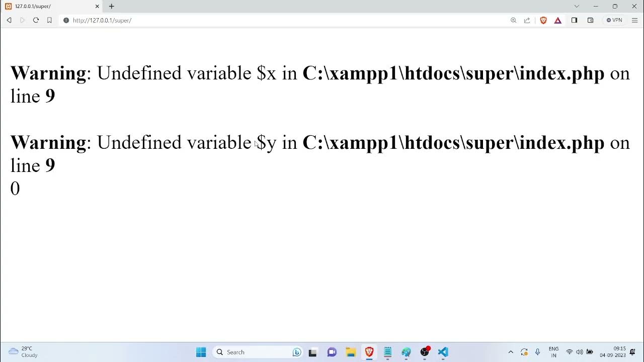 php & mysqli in hindi - php $GLOBALS variable - part 14 - YouTube