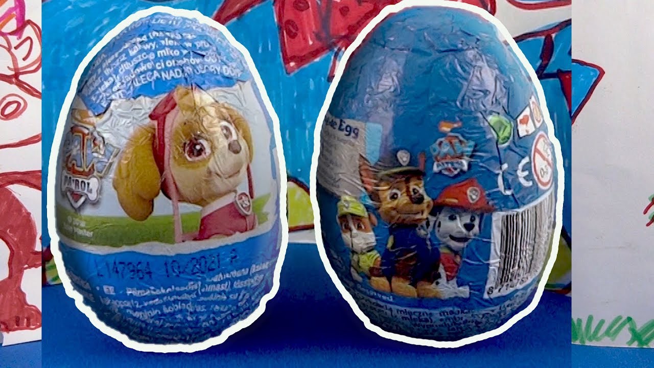 Nickelodeon PAW PATROL Chocolate Surprise Eggs Opening #186 - YouTube