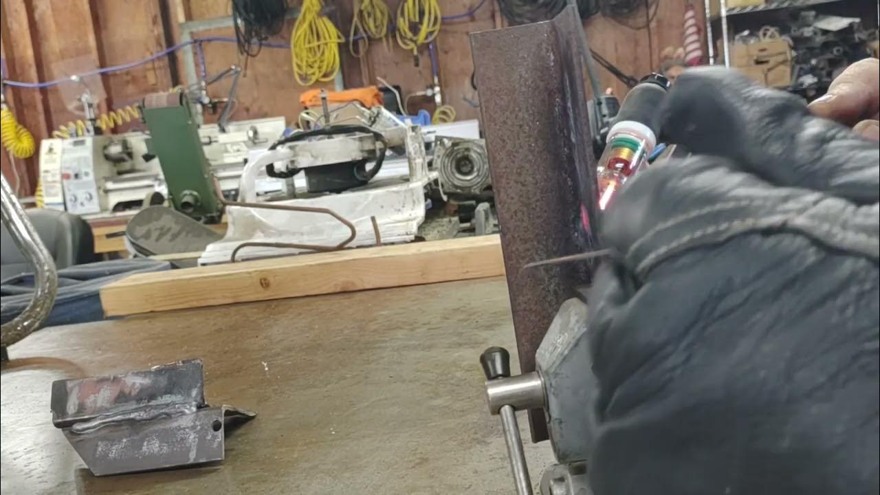 Vulcan OmniPro 220 tig gas valve controller demo - YouTube