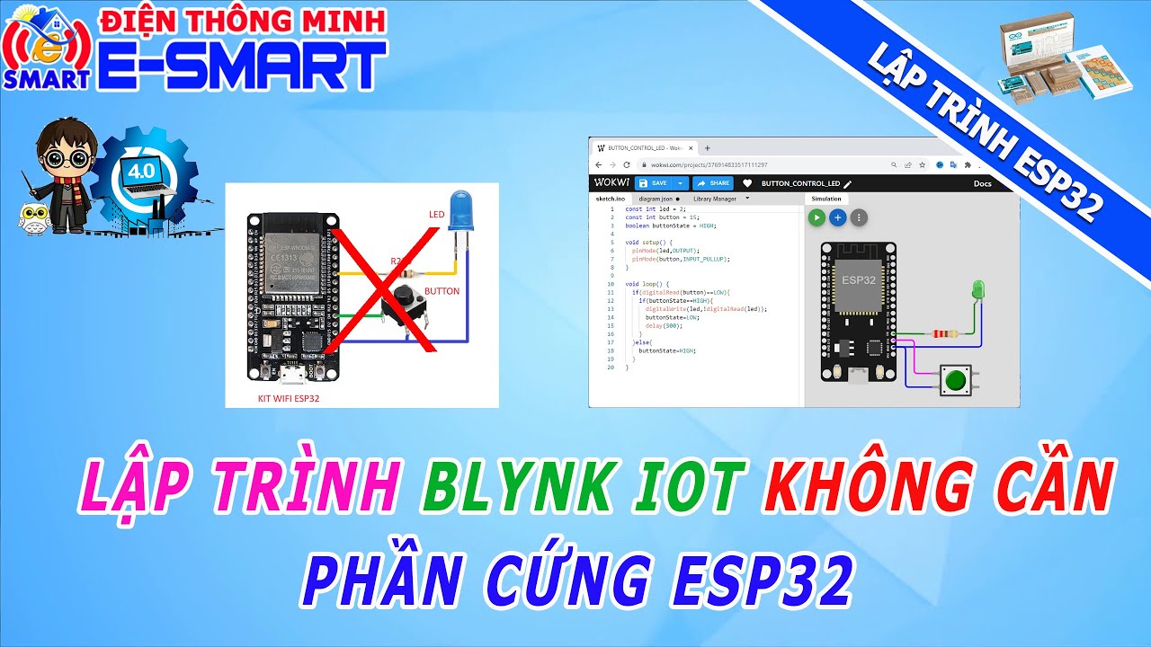 Website mô phỏng phần cứng trong lập trình esp32 - Lập trình thiết bị ...