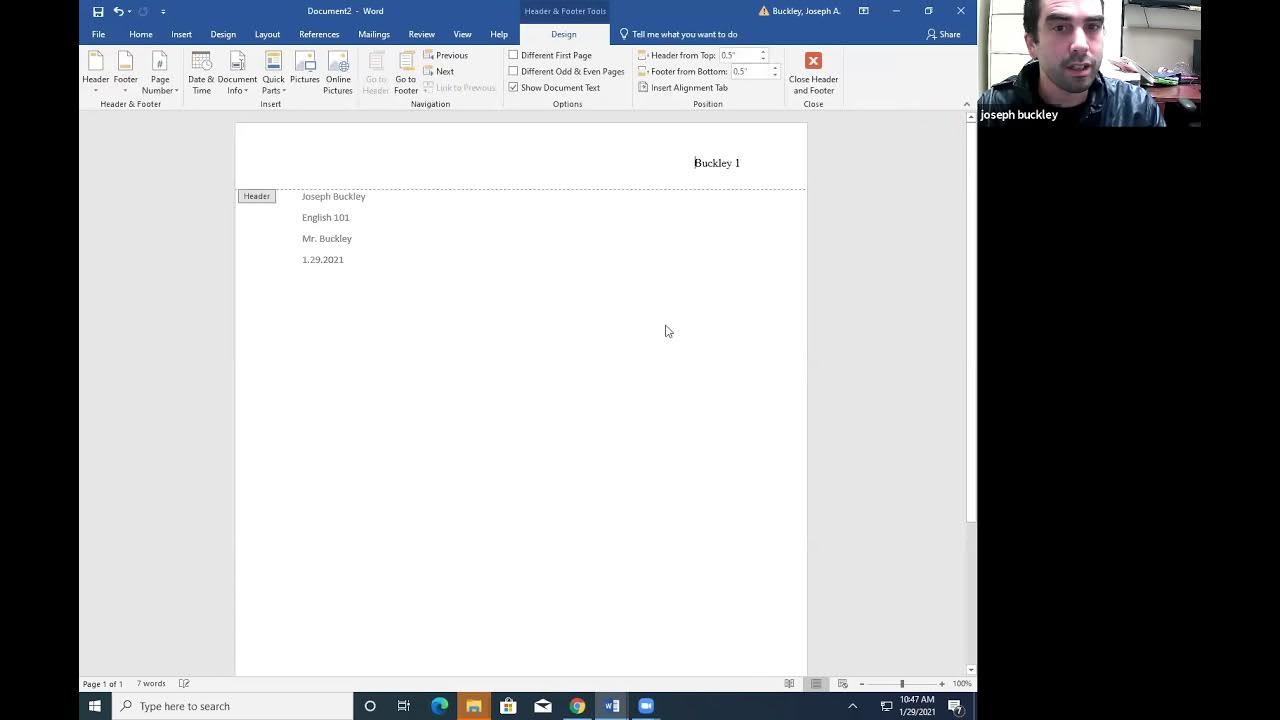 MLA FORMAT - How to set up Microsoft Word - YouTube