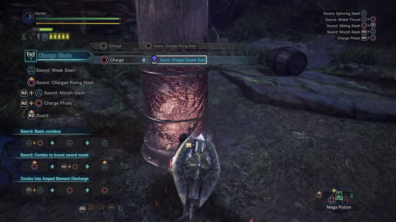 Monster Hunter: World Beta Charge Blade Sword Boost - YouTube