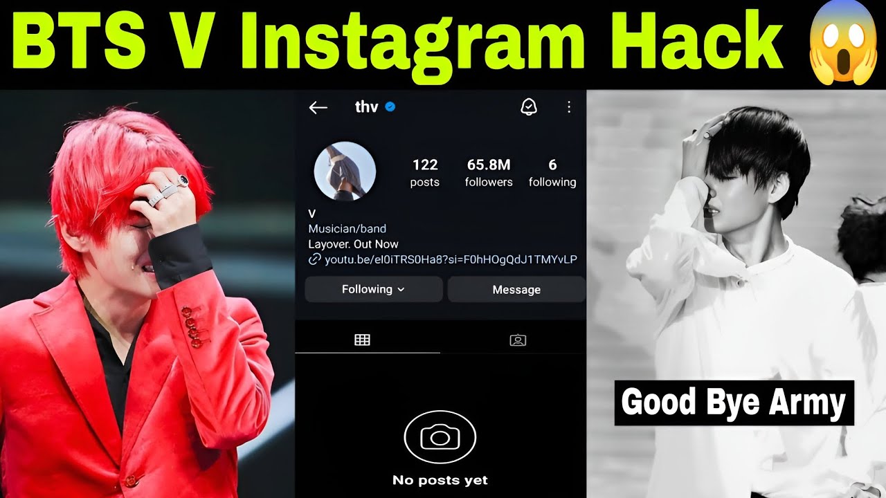BTS V Instagram Is Hack 😱 || BTS V Deleted Video On Instagram 😭 | Ichi buddy - YouTube