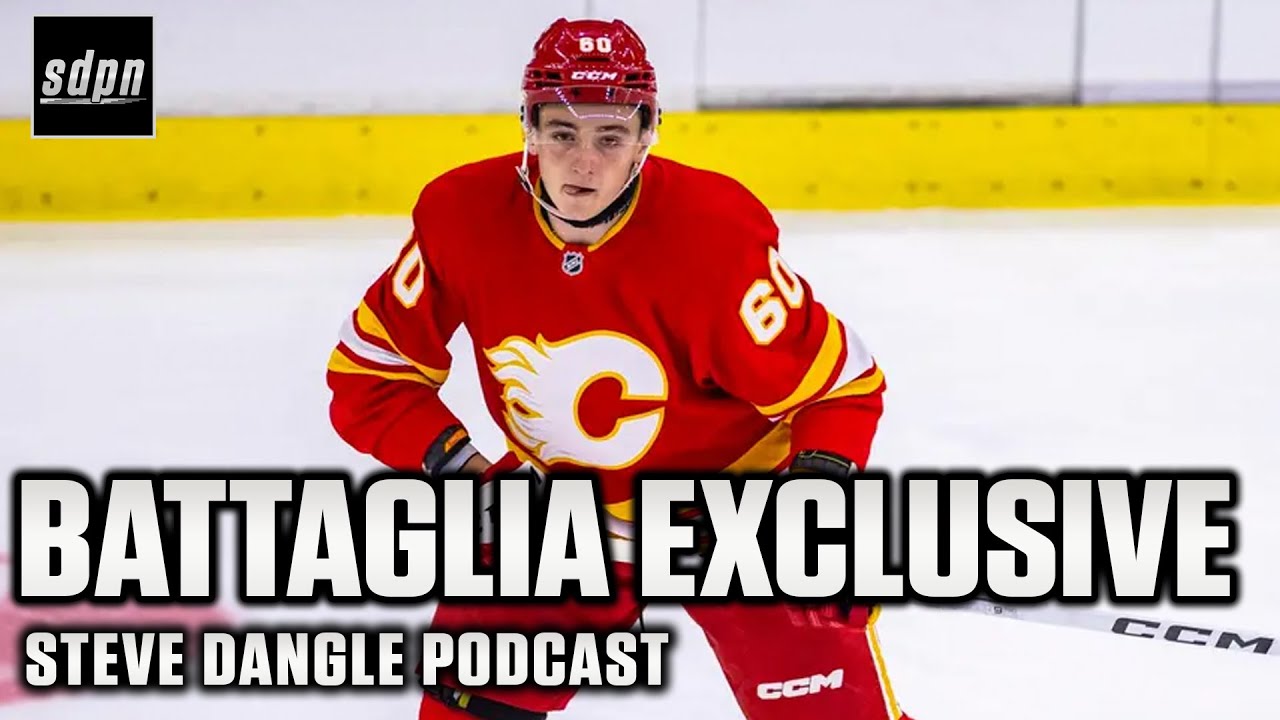 Calgary Flames Prospect Jacob Battaglia Joins The Show | SDP - YouTube