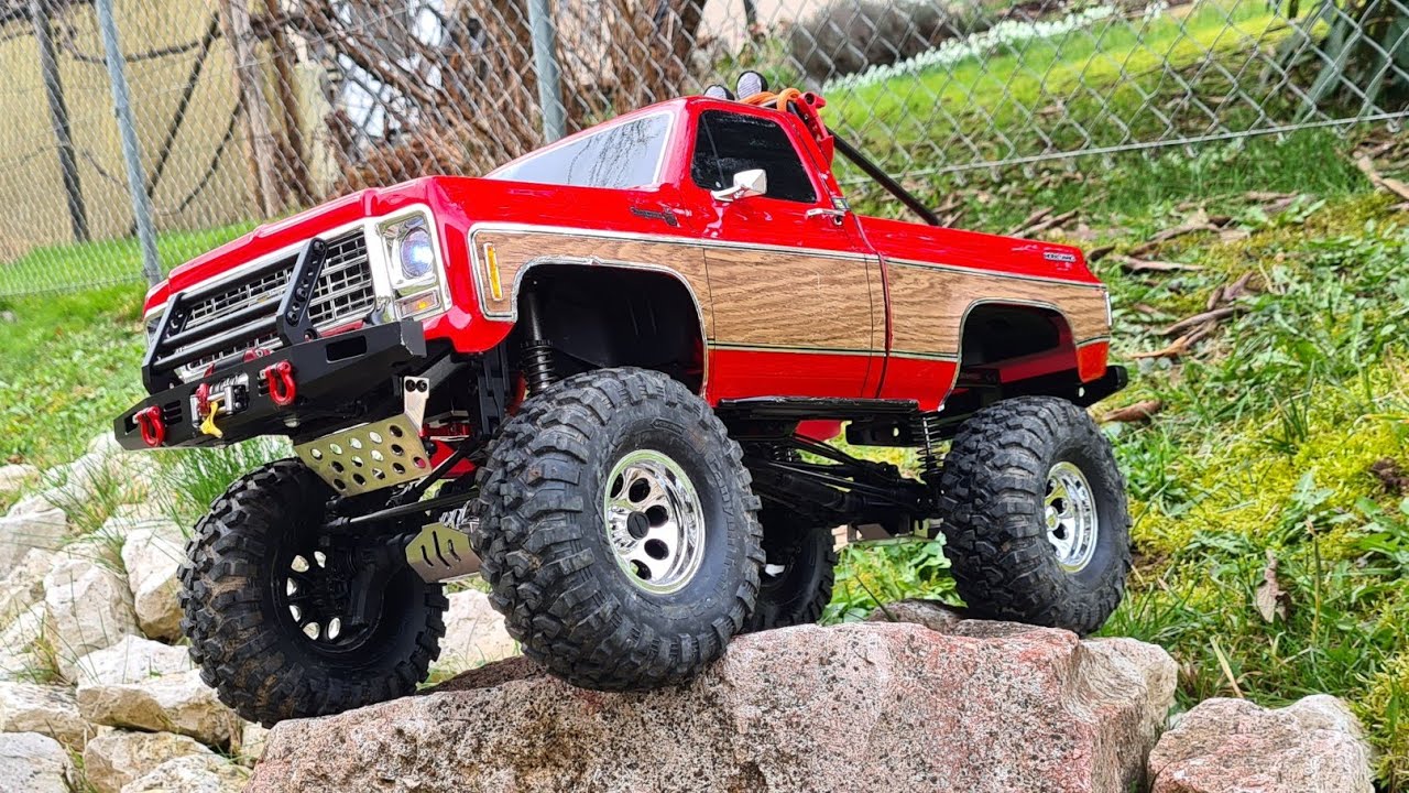 Traxxas TRX4 Chevy K10 High Trail Edition / Sunday Rock Crawling - YouTube