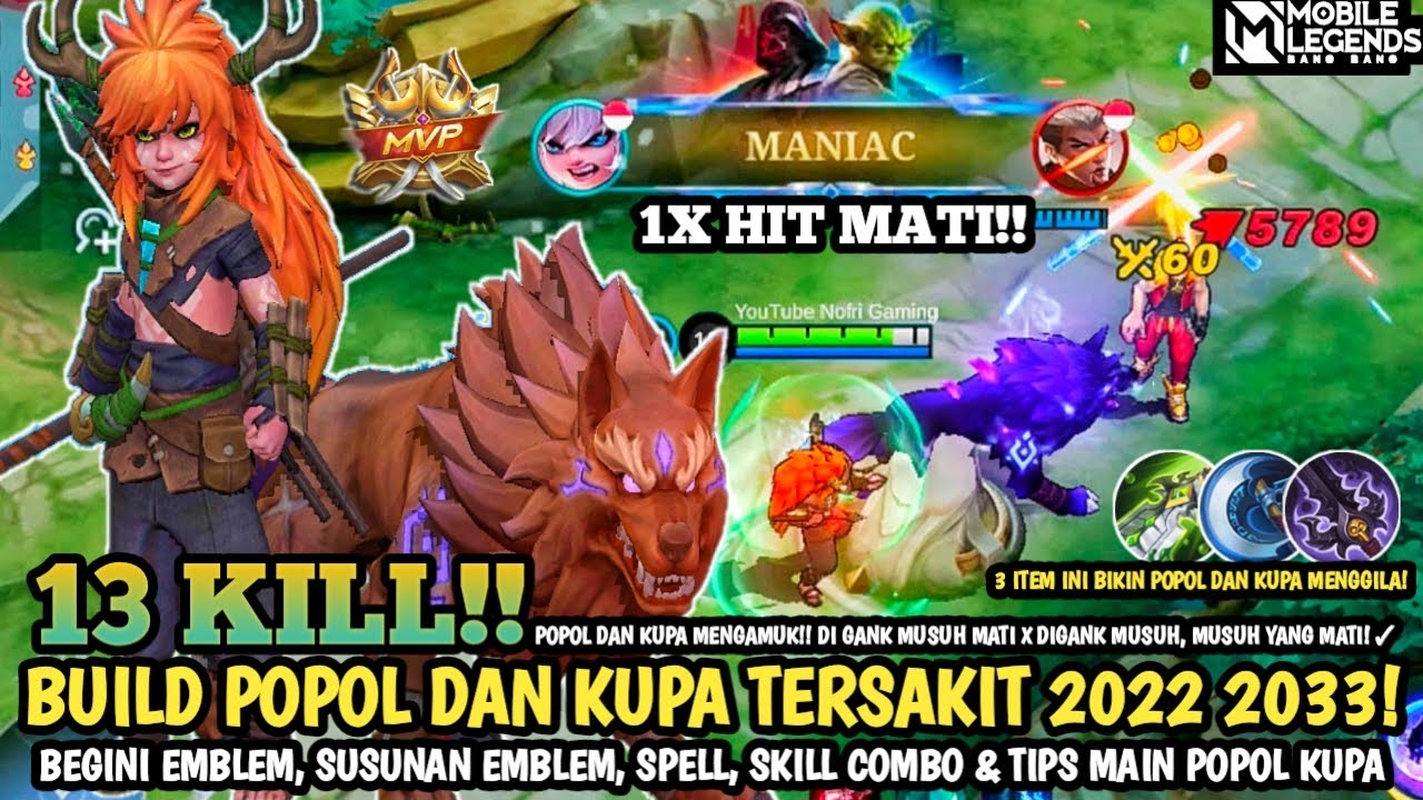 TERBARU! BUILD POPOL DAN KUPA TERSAKIT 2022 2023 - ITEM POPOL DAN KUPA ...