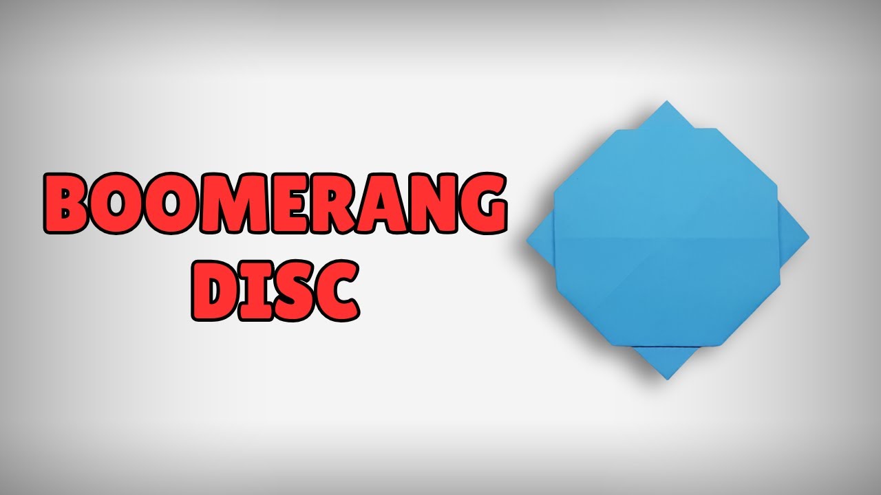 Paper Boomerang Disc | Easy Origami Frisbee | DIY Boomerang 🪃#craft # ...