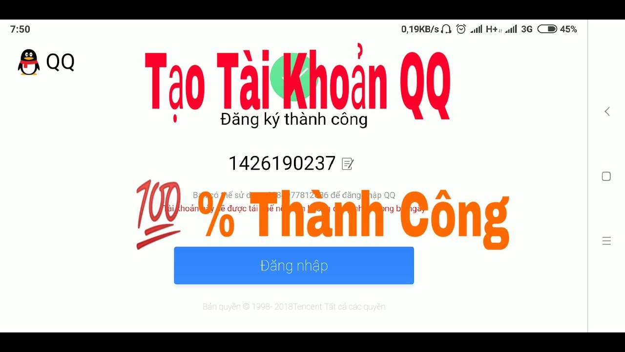 Hướng Dẫn Cách Tạo tài khoản QQ mới nhất How to create a new QQ account ...