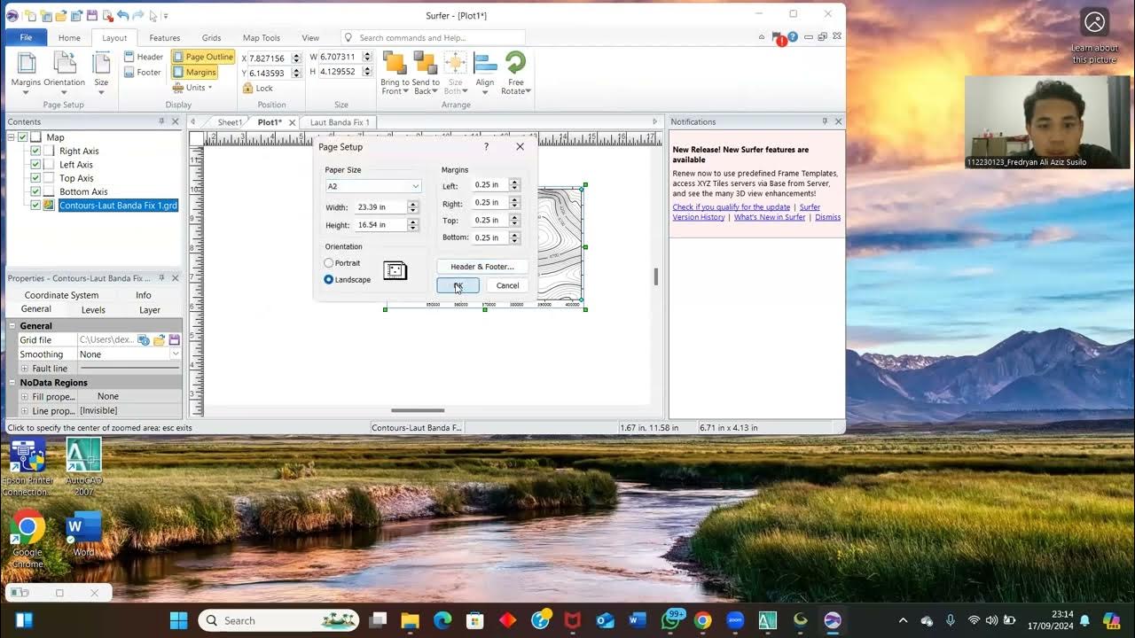 Tutorial membuat peta batimetri - YouTube