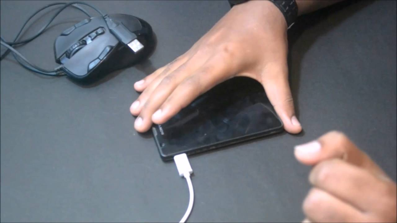 Control your smartphone using USB or Bluetooth mouse - YouTube