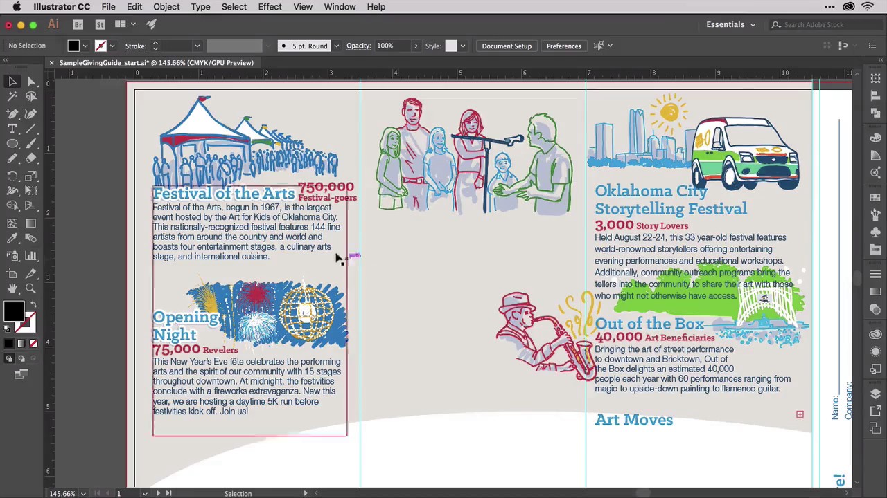 Threading and Unthreading Text Objects in Adobe Illustrator - YouTube