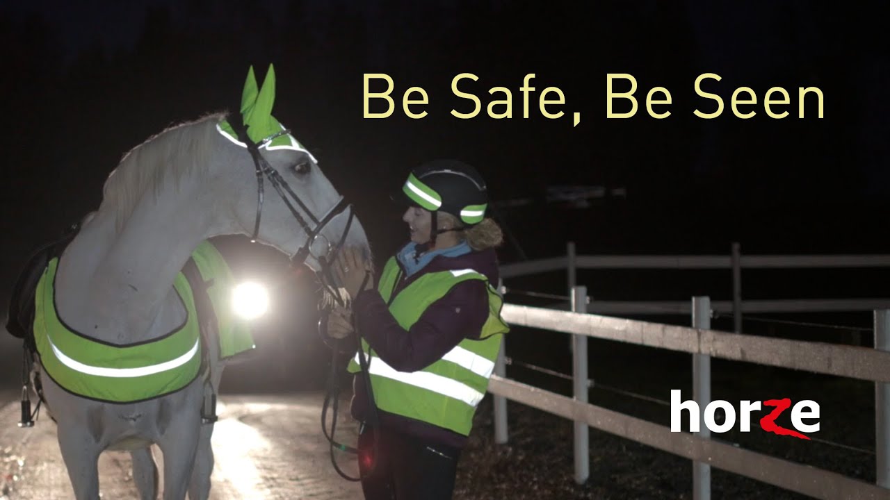 Be Safe, Be Seen - Horze Reflective Collection - YouTube