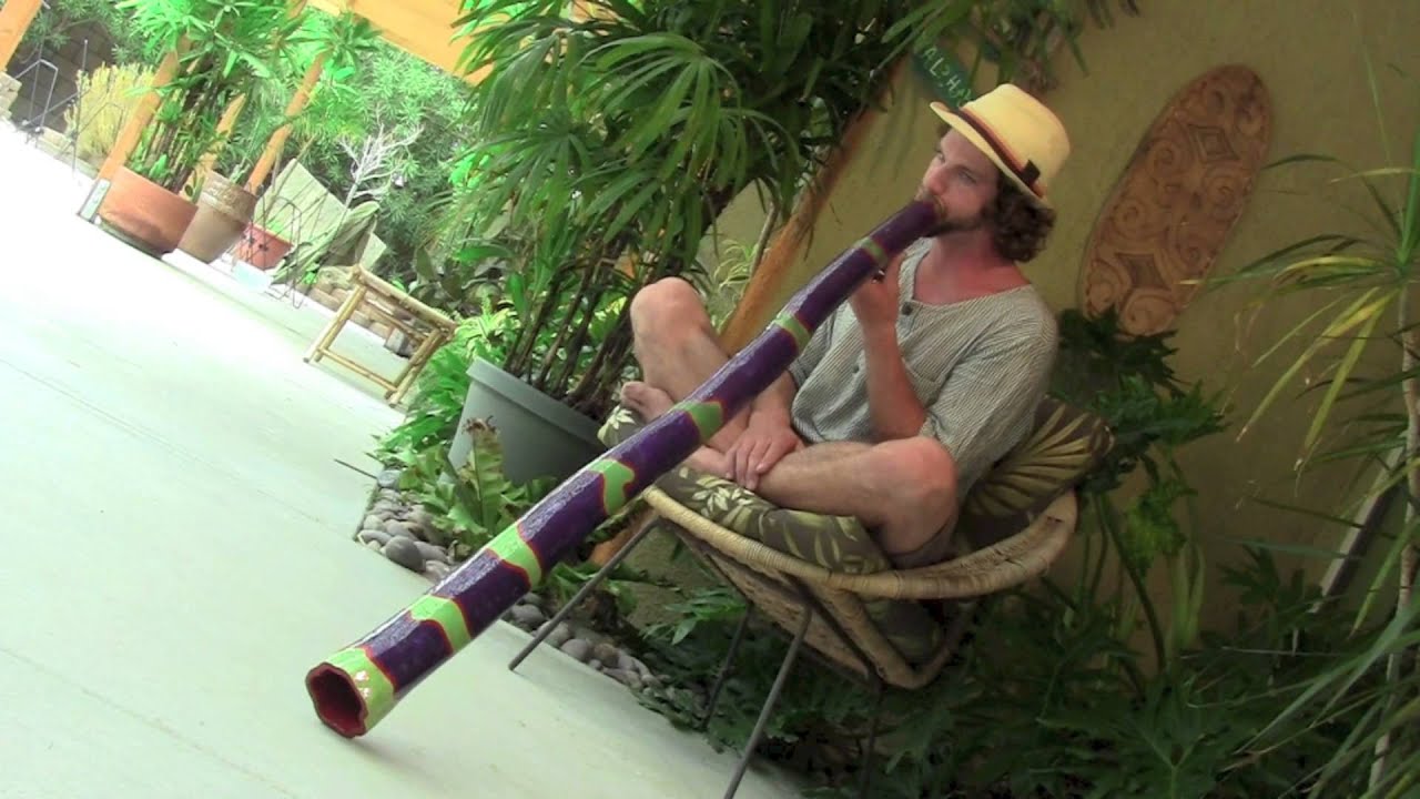 "Purple Daze" Exotic Hardwood Didgeridoo by Thomas Lindblom - YouTube