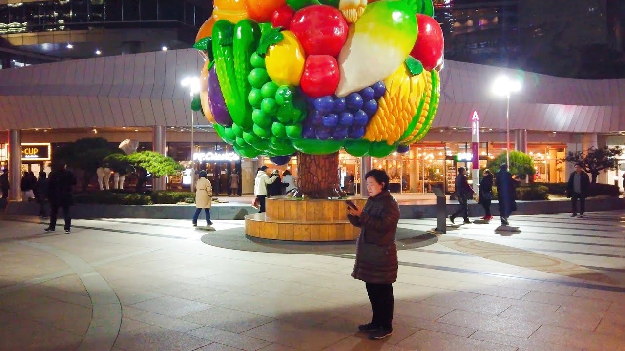 [4K] Night walk Gangnam Samseong dong COEX│Seoul, Korea - YouTube
