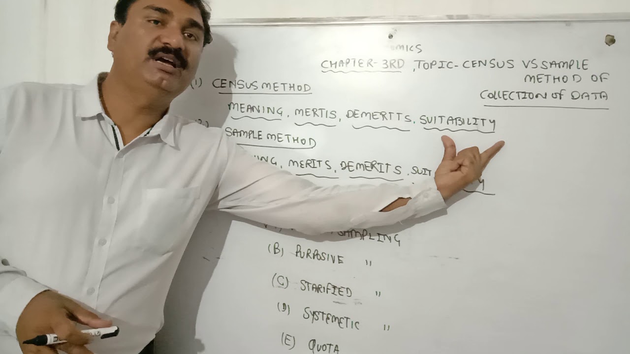 11 Economics .Topic - Introduction - census method vs sample method - YouTube